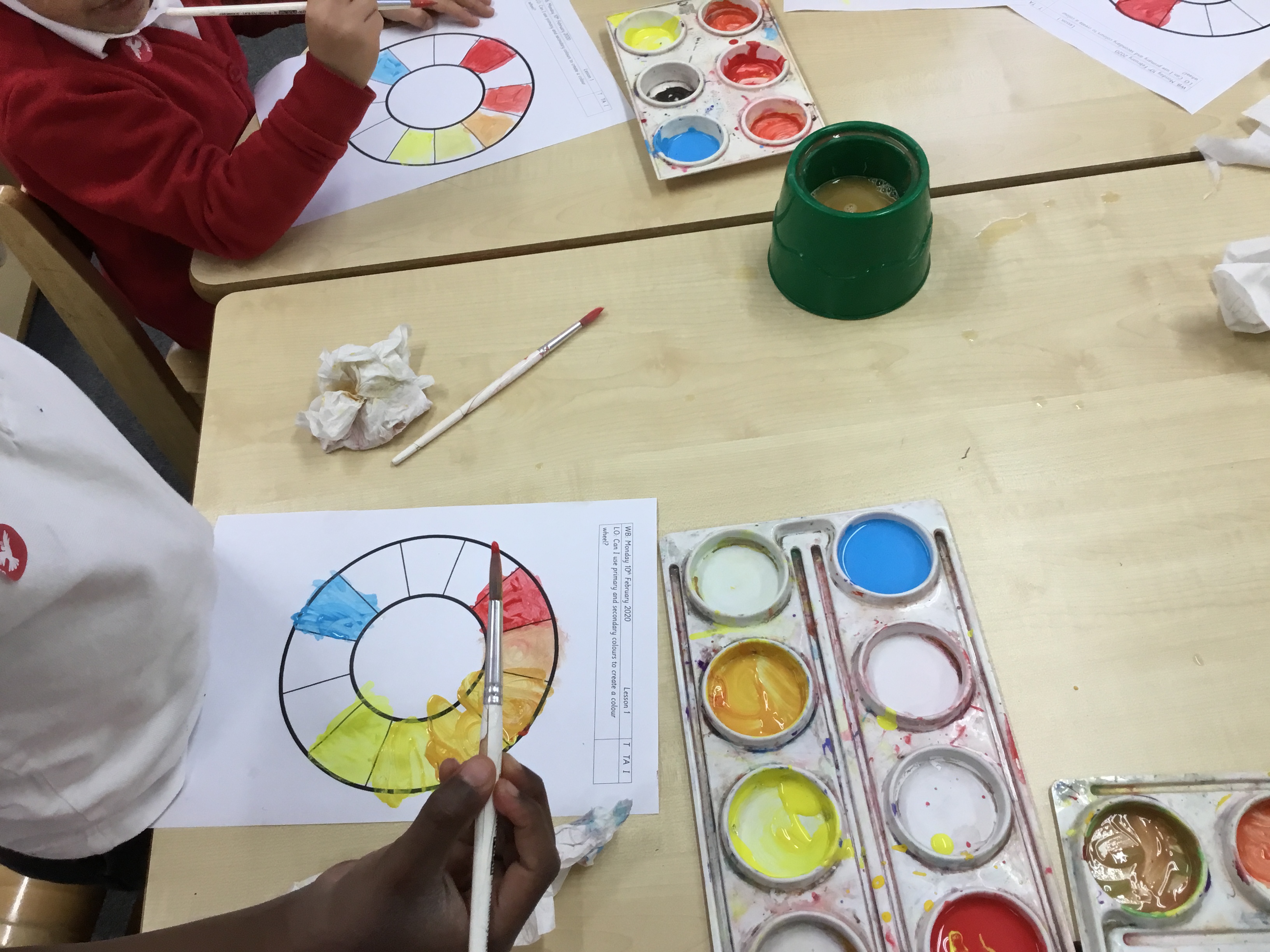 Year 1 & the colour wheels – Kelvin Grove School