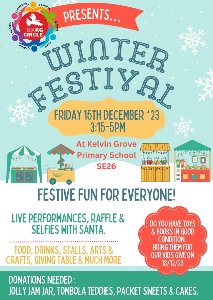 Winter Festival – Friday 15th December 2023 – Kelvin Grove School