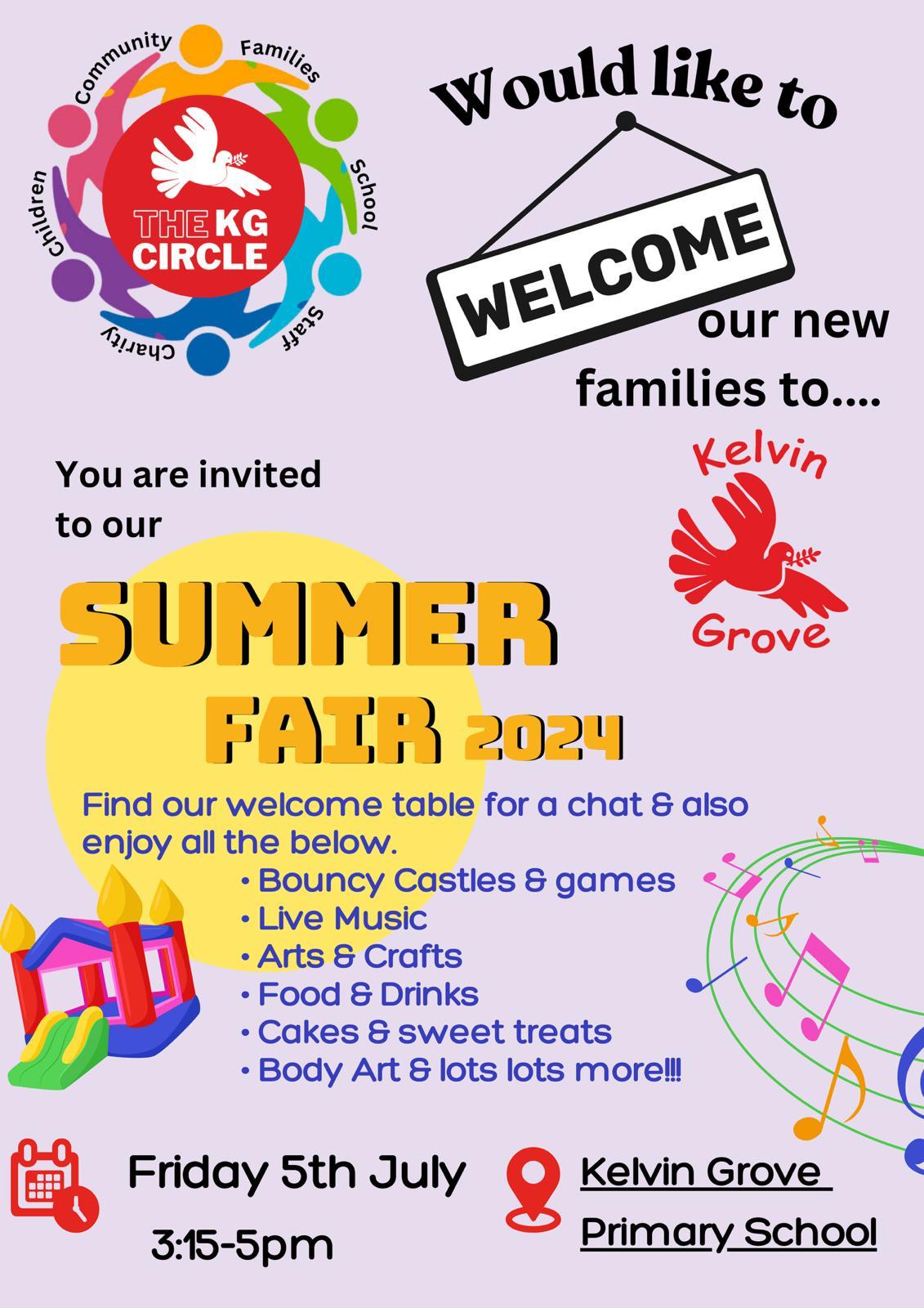 Welcome Summer Fair Invite – Kelvin Grove School