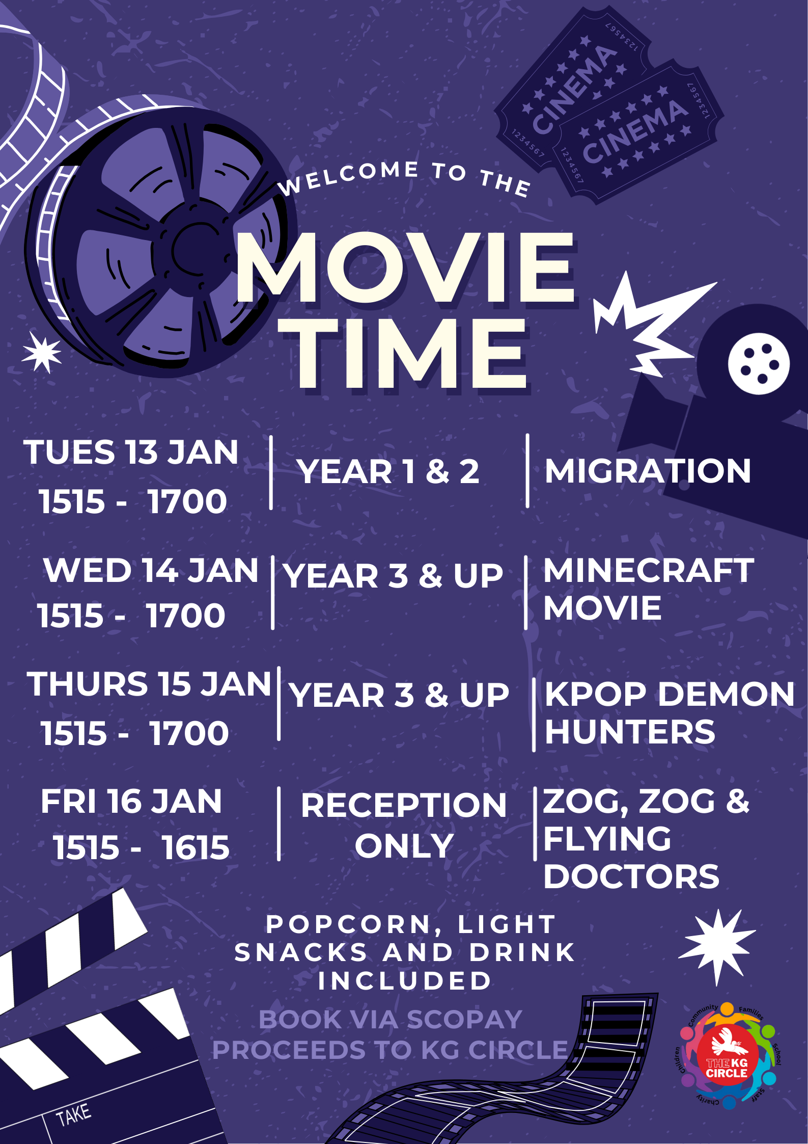 🎬KG Circle Movie Time sessions are back! 🍿 – Kelvin Grove School
